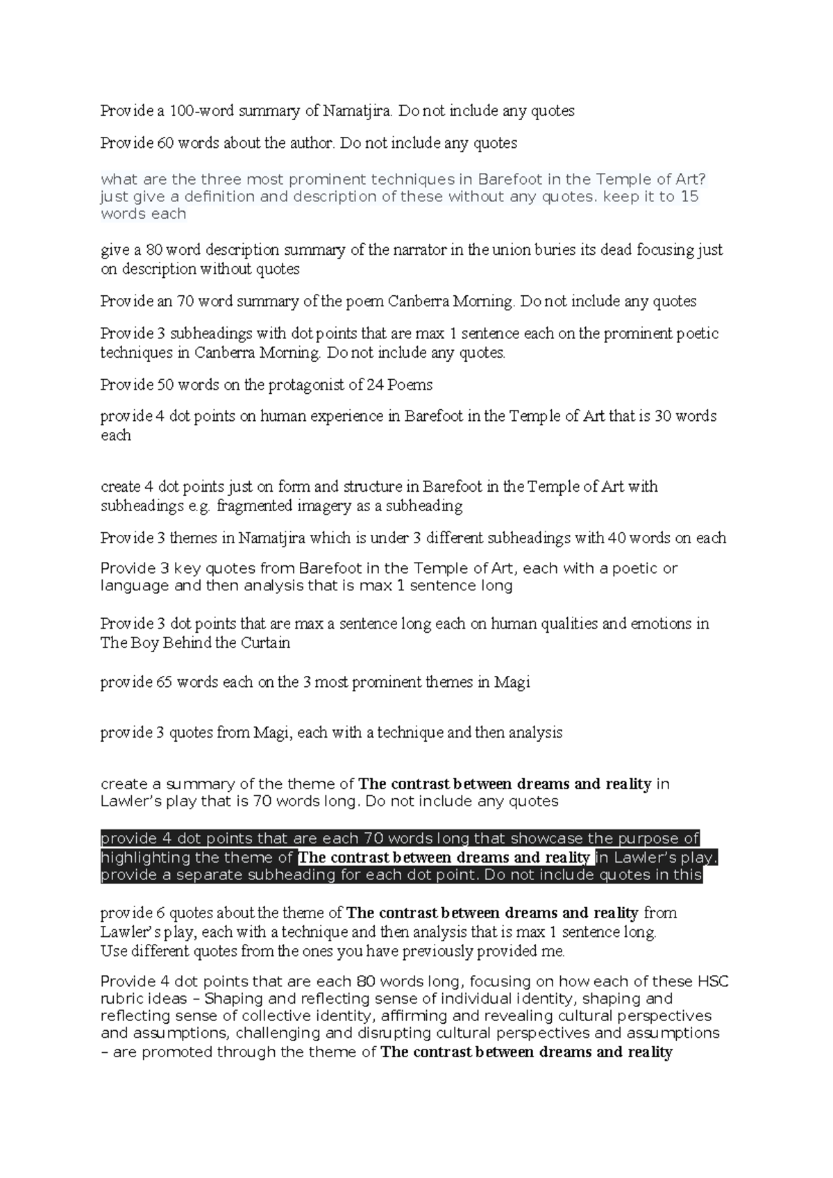 TS Eliot Study Guide: Techniques, Themes, and Character Analysis - Studocu