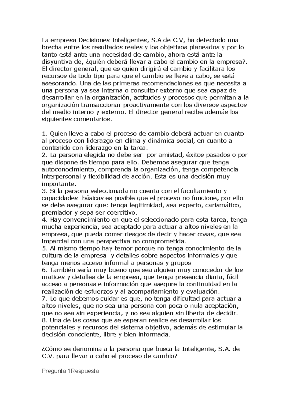 Administración del Cambio Organizacional: Estrategias y Agente de ...