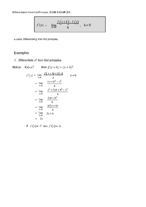 Functions notes - MAT1512 - Chapter 1: Functions and Models Inverse ...