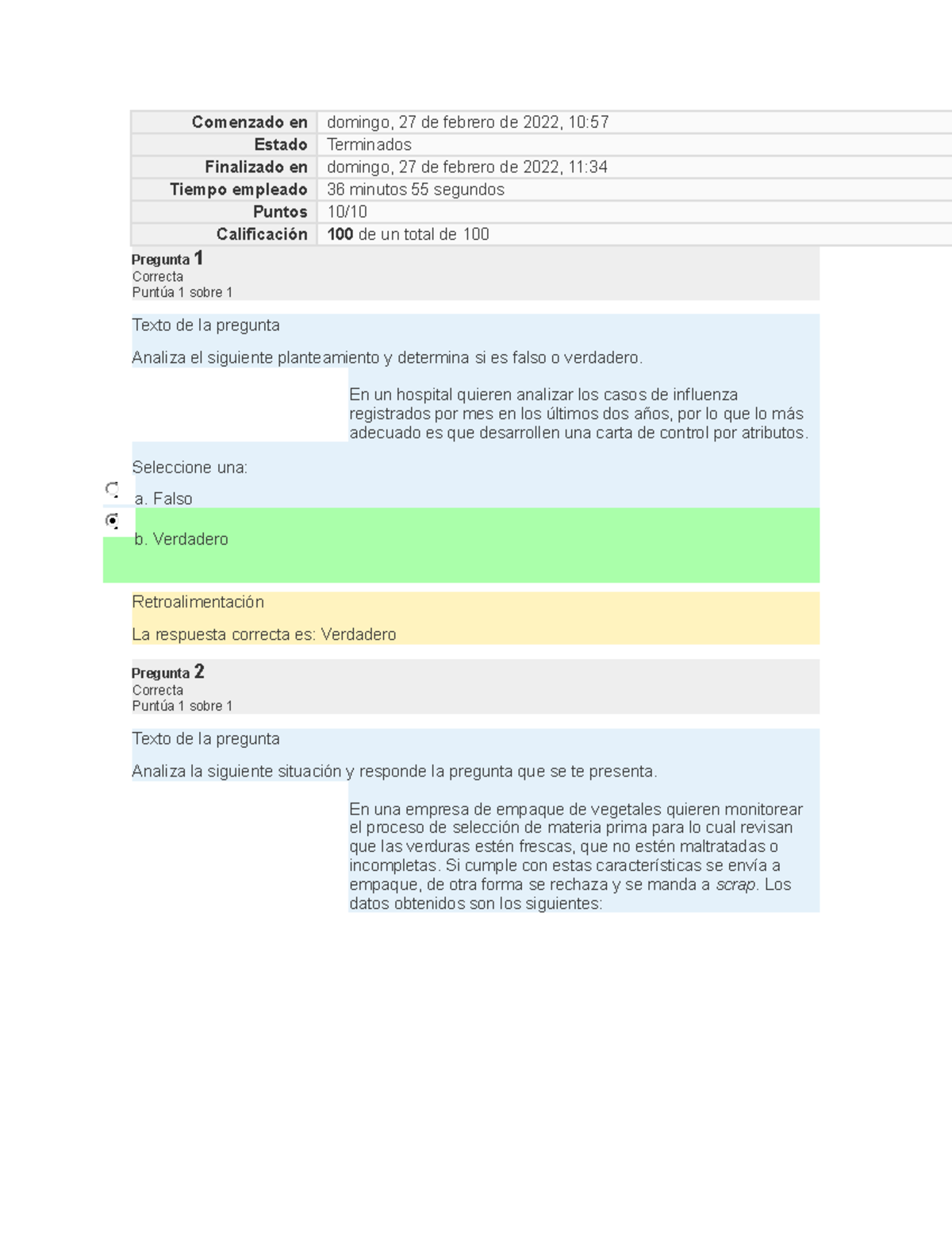 EA3. Gráficos de control y porcentaje de defectos - Comenzado en ...