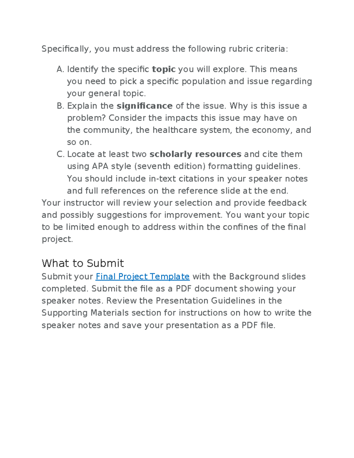 PHE 101 Final Project: Topic Selection & Significance Analysis - Studocu
