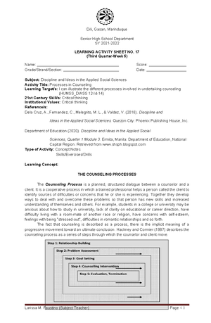 UCSP WEEK 5 - UCSP is one of my subjects - Dili, Gasan, Marinduque ...
