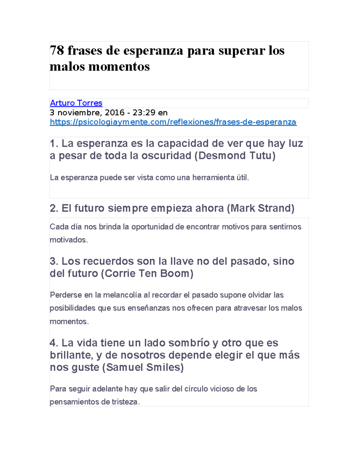 Frases de Esperanza para Superar Momentos Difíciles - Material 26-09-24 ...