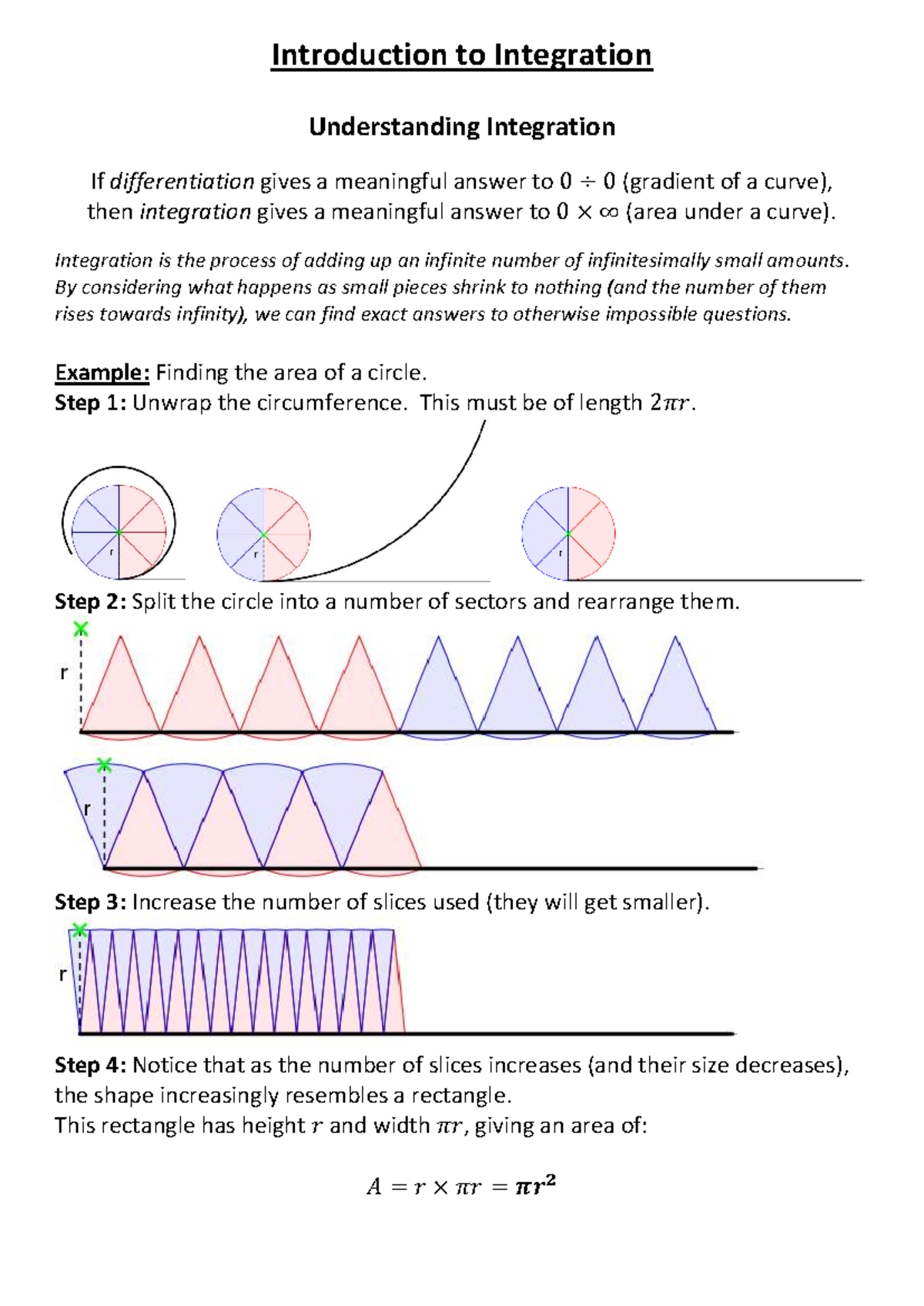 C1 Final Exam: Understanding Integration Concepts and Applications - Studocu