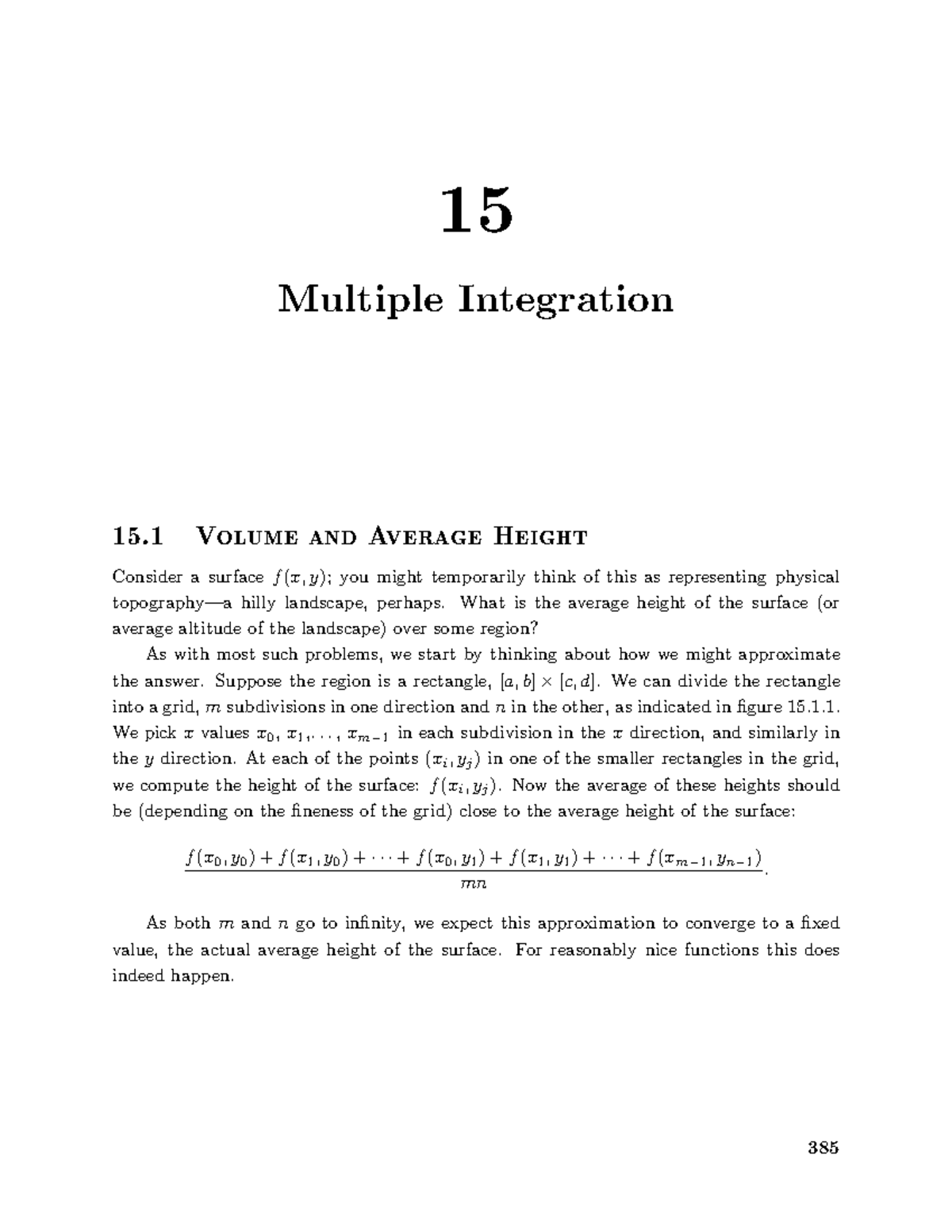 Multiple Integrals - 15 Multiple Integration 15 Volume and Average ...
