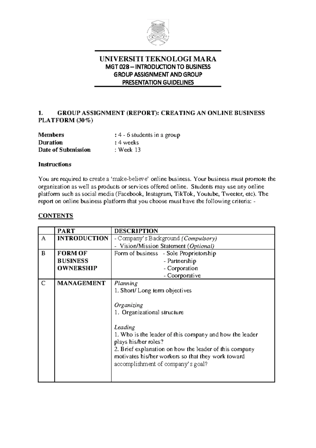 MGT028 Individual Assignment: Benchmarking Analysis of Brands - Studocu