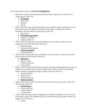 6-0 Check Your Knowledge Michelle Garcia - All correct answers will be ...