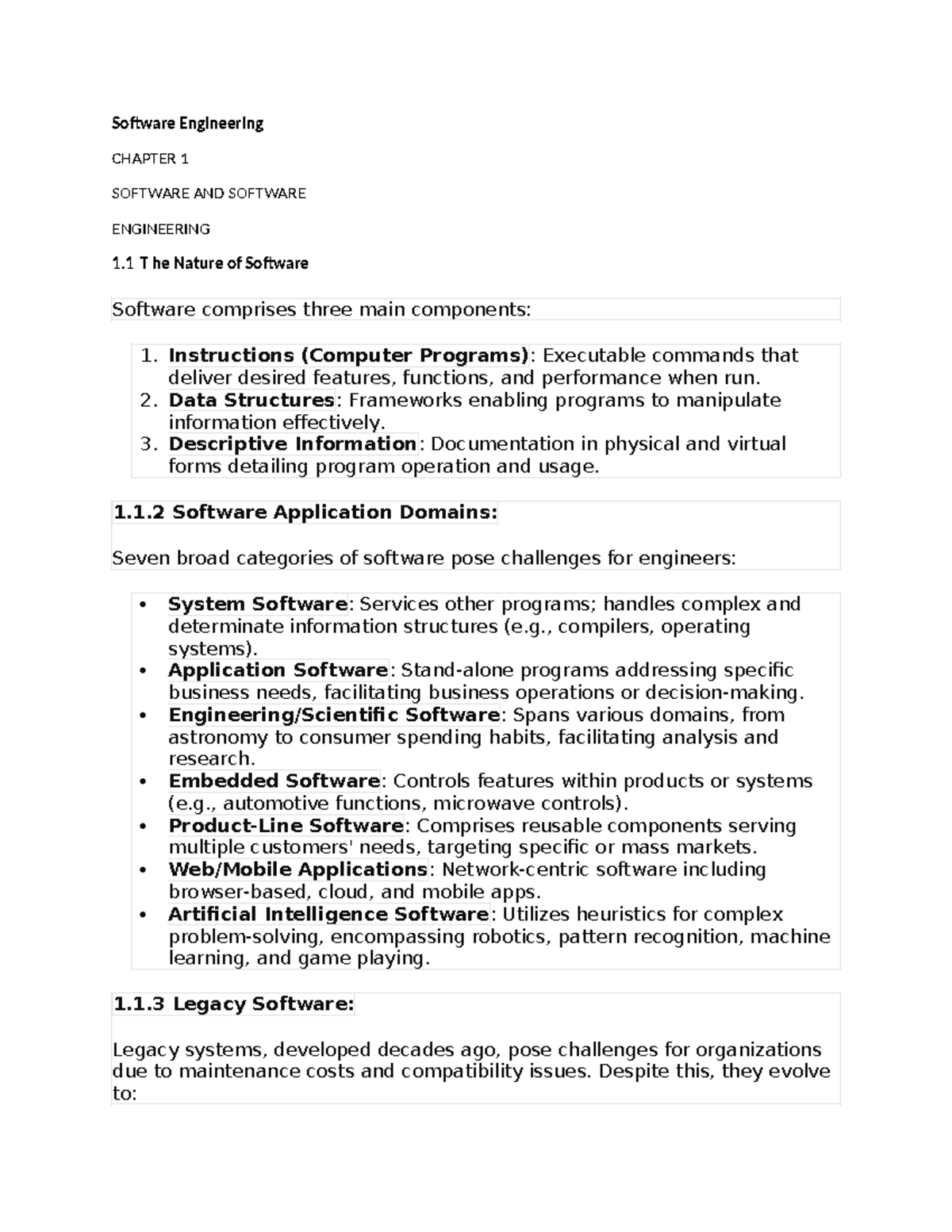 Software Engineering - se notes - Software Engineering CHAPTER 1 ...