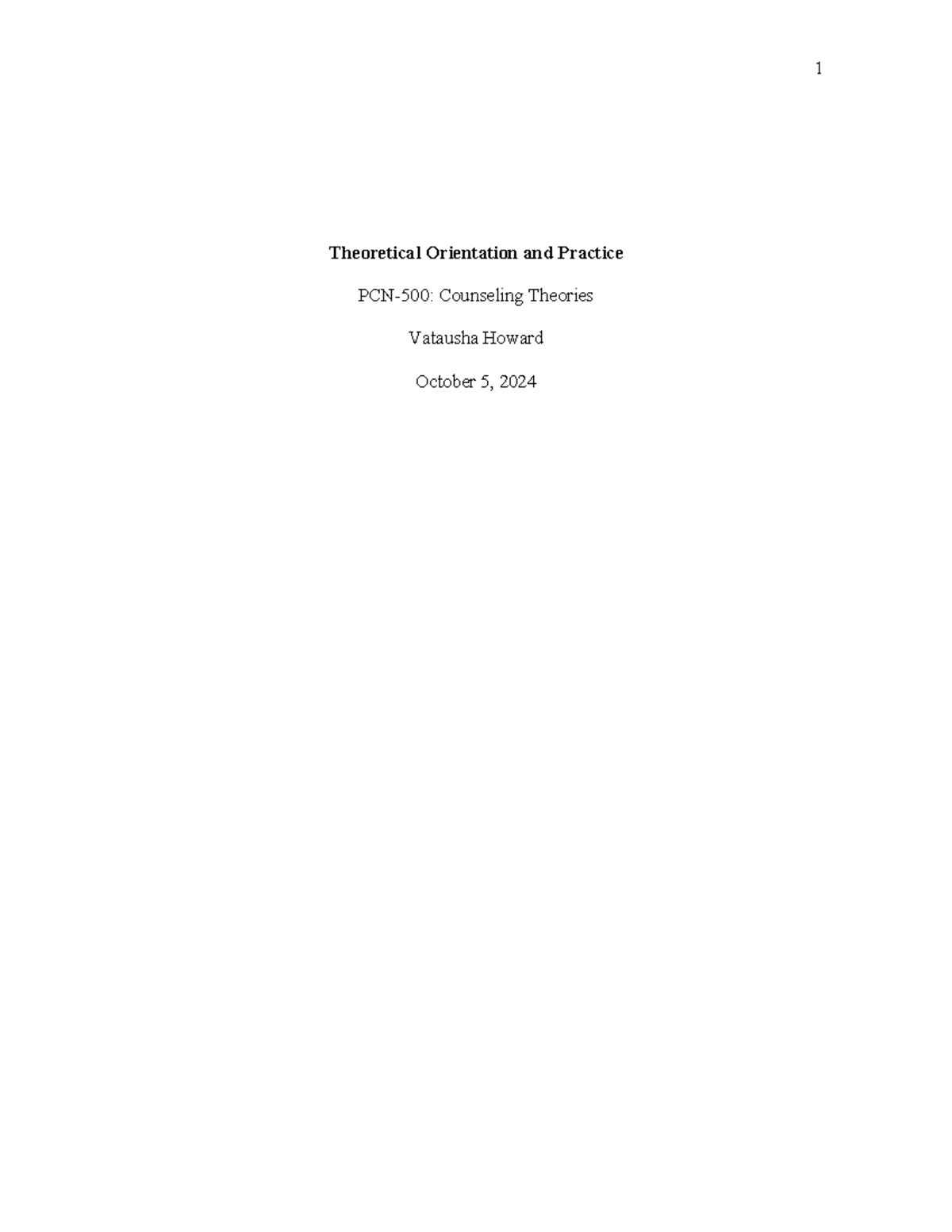 Theoretical Orientation in Counseling: Concepts & Applications - PCN ...