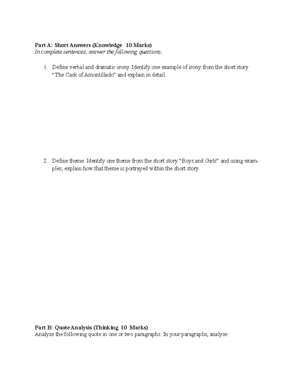 ENG3U FINAL EXAM - Comprehensive Review and Analysis Guide - Studocu