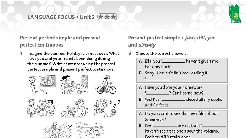 BT3 UNIT 3 - Present Perfect Simple & Continuous Exercises - Studocu