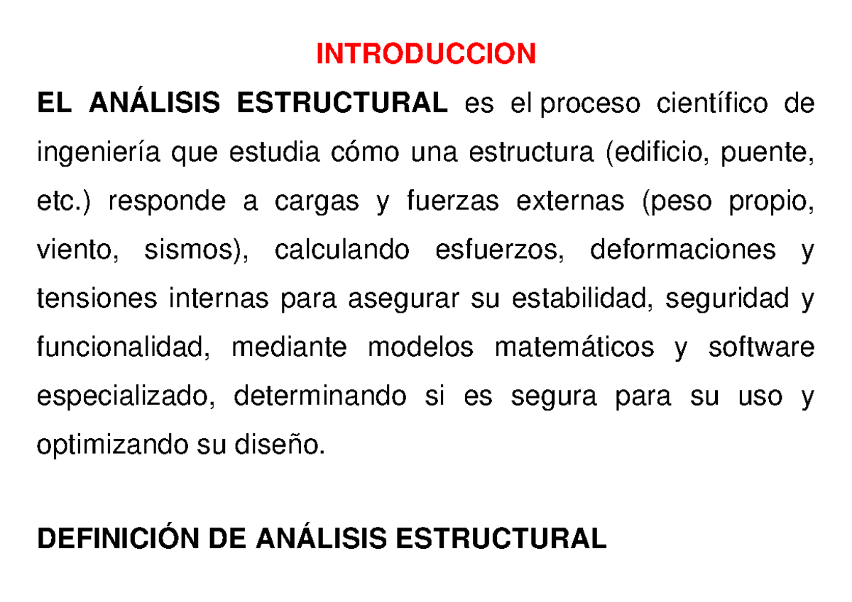 Análisis Estructural: Introducción y Tipos de Elementos Estructurales ...