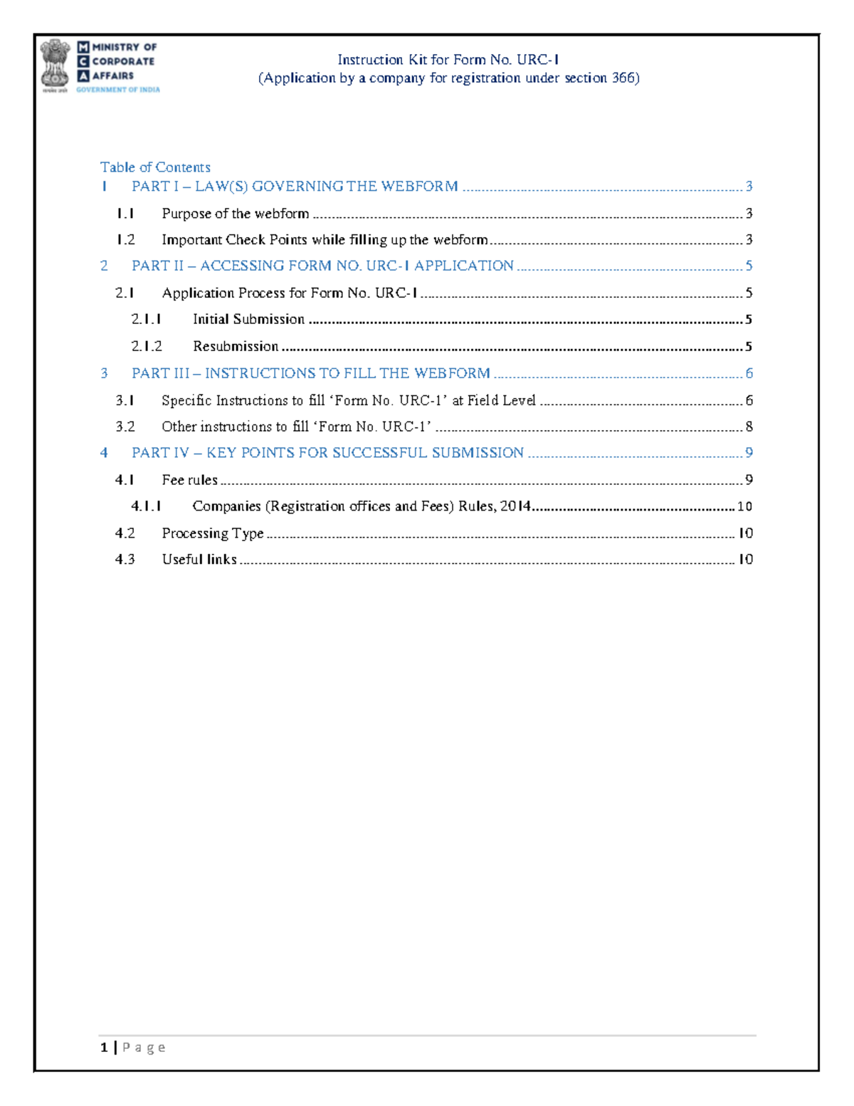 URC-1 Application Guide: Registration Under Section 366 Steps & Tips ...