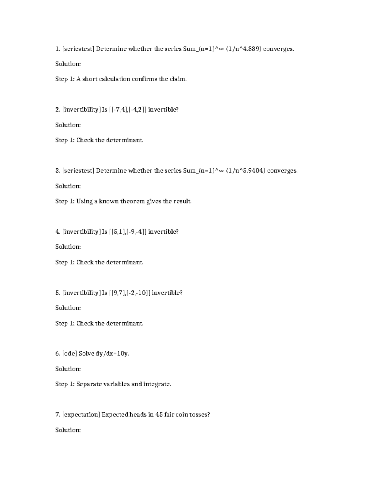 Math 5702 - Convergence and Invertibility Solutions - Studocu