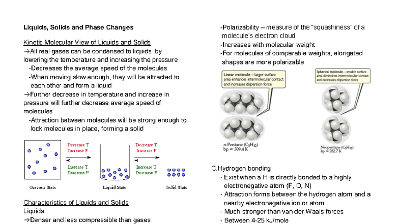 Chem16: Liquids, Solids, and Phase Changes - Kinetic Molecular Theory ...