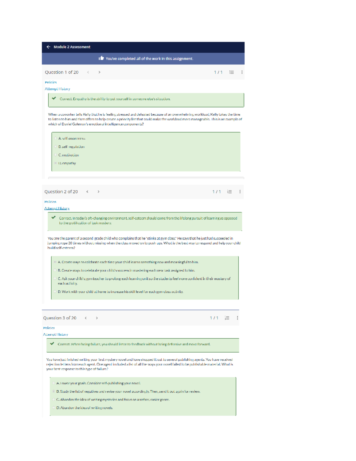 ACC496 Module 2 Assessment: Emotional Intelligence in Practice - Studocu