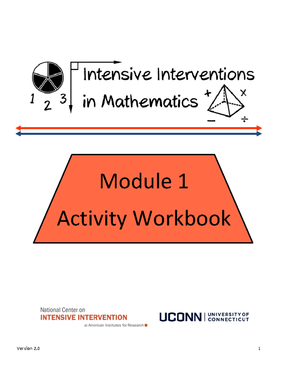 Math 101: Module 1 Activity Workbook - Intensive Intervention ...