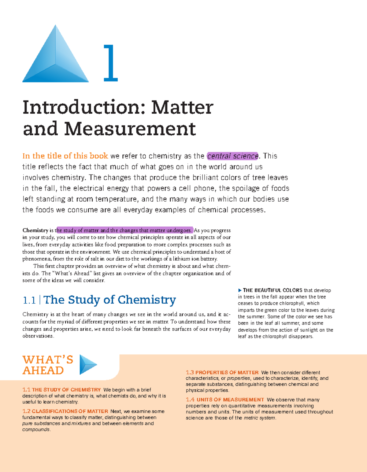 Ch 1-3 Overview: Matter, Properties, and Measurements in Chemistry ...