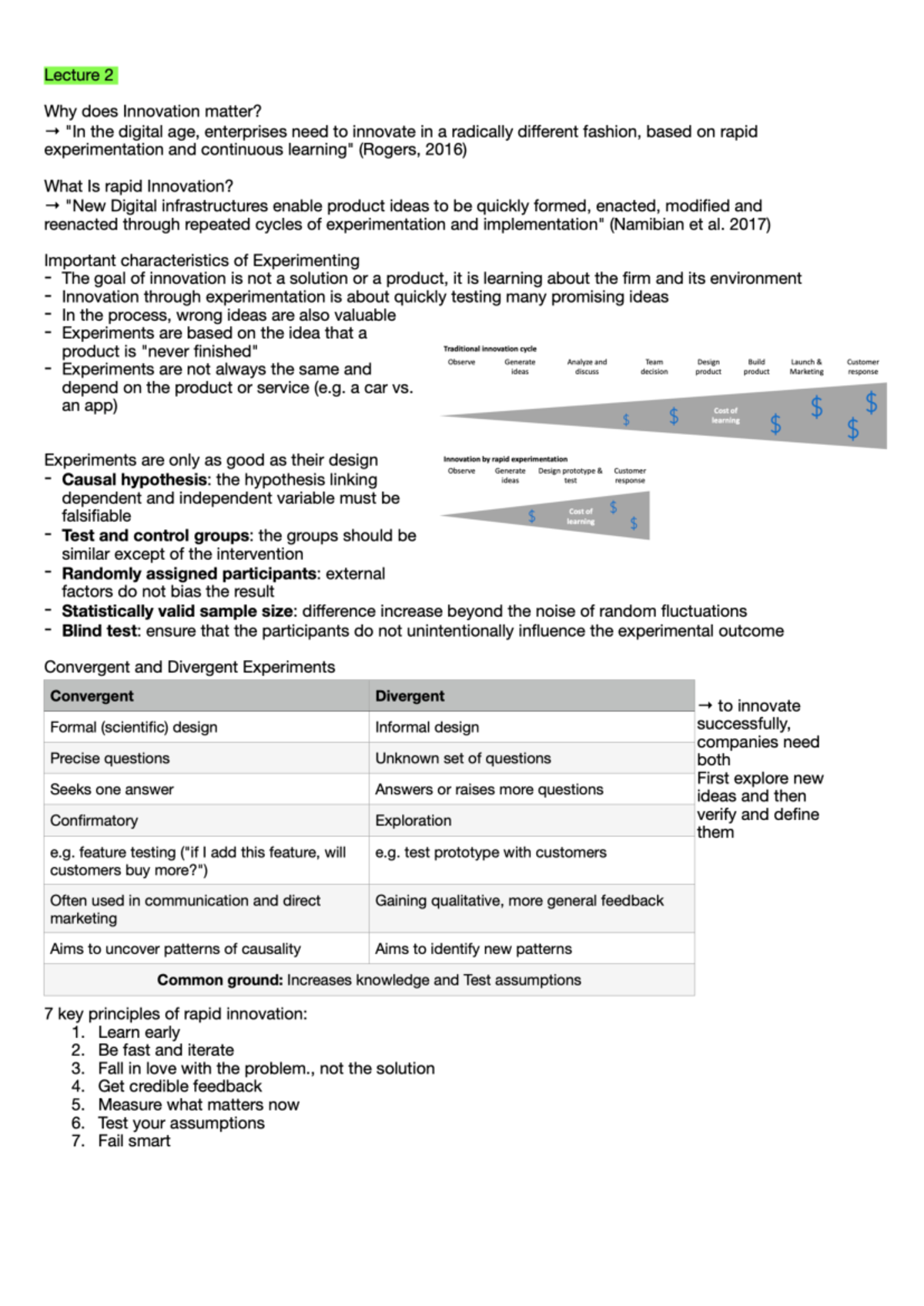 Digital Transformation Insights - Lecture 2 Notes - Studeersnel