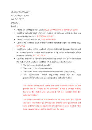 [Solved] An example of written representations on behalf of an accussed ...