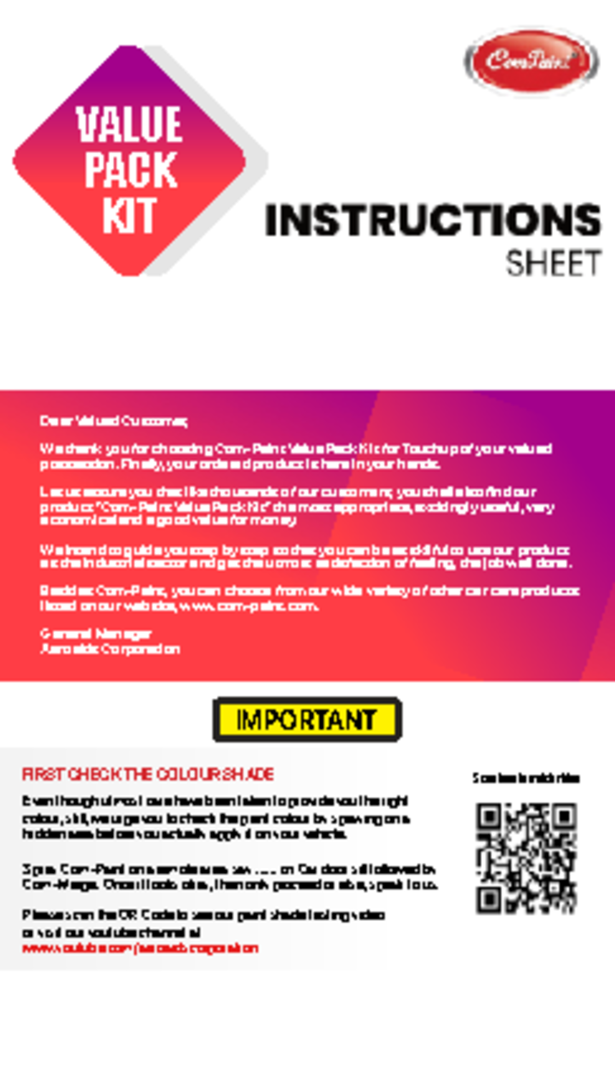 VPK Instructions-Sheet Mobile-Version - VALUE PACK KIT Dear Valued ...