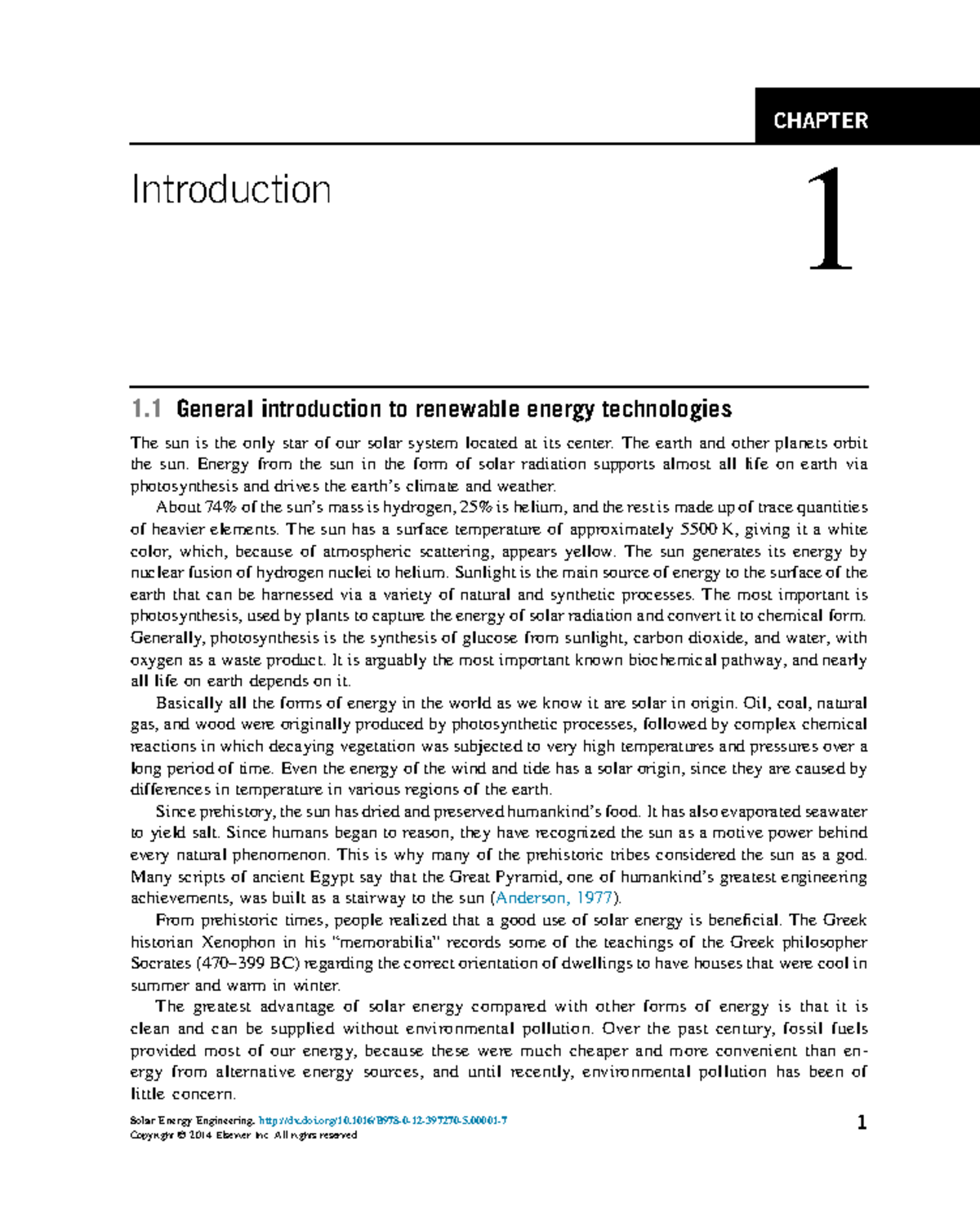 Chapter 1 introduction to renewable energy technologies (ENG 101) - Studocu