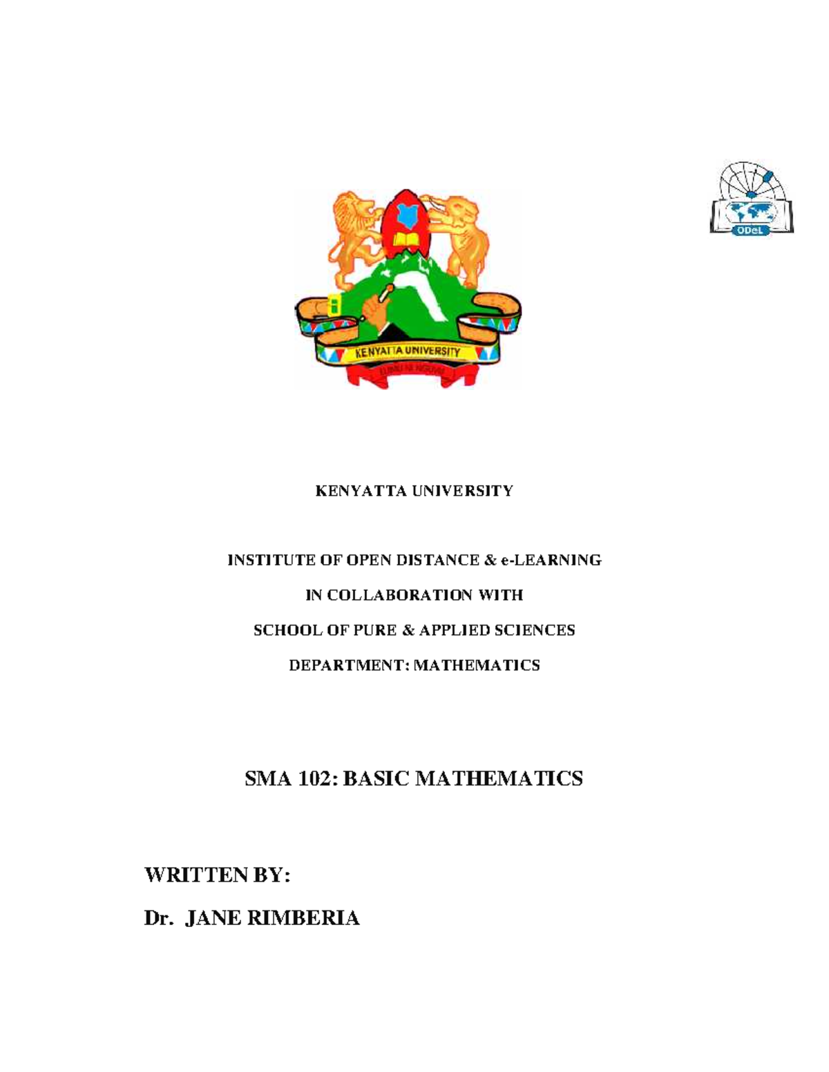 SMA 102: Basic Mathematics Exam Q&A - 30 October 2019 - Studocu