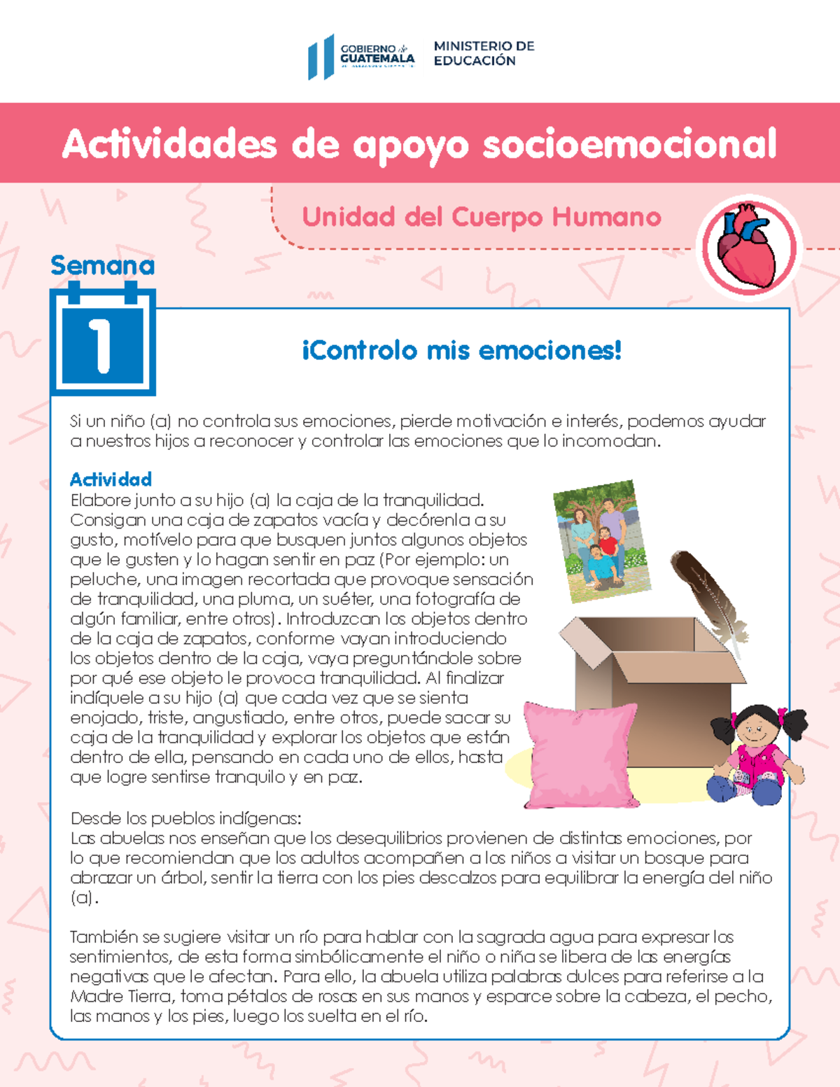 Apoyo Socioemocional para Niños - Unidad 2 Actividades Clave - Studocu