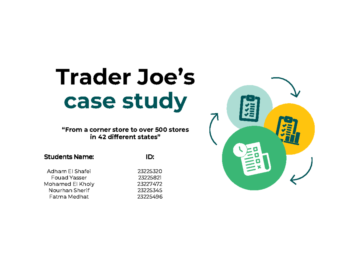 Trader Joe's Case Study: A Comprehensive Management Analysis - Studocu