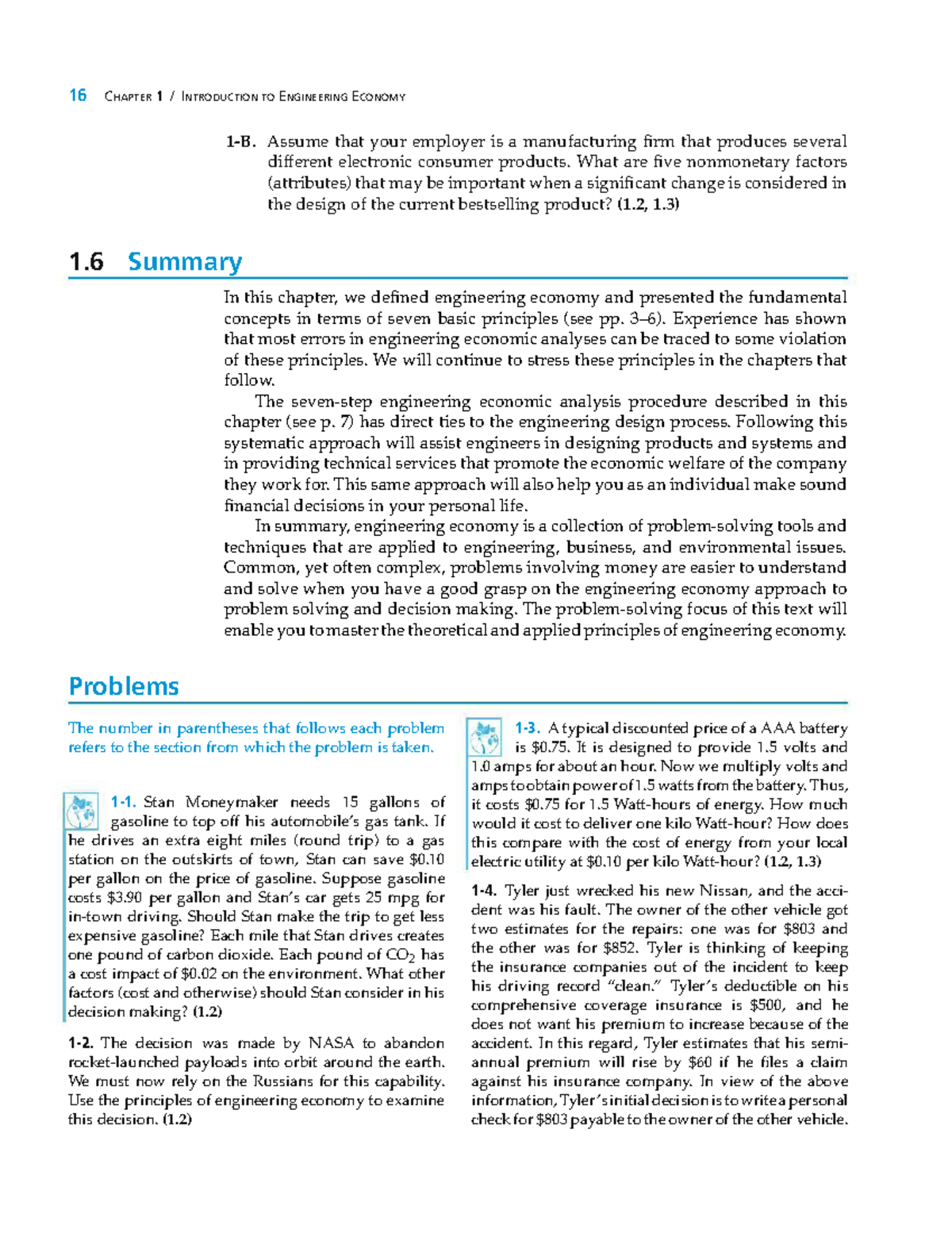 Chapter 1 Problems in Engineering Economy (ENGR 16) - Studocu