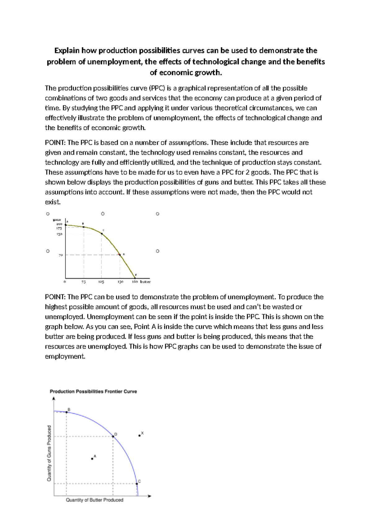 Ppc essay - ddsdd - Explain how production possibilities curves can be ...