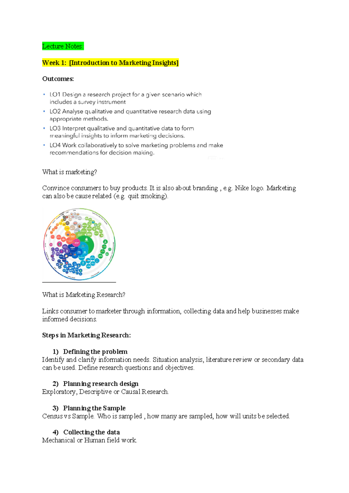 MARK101 Lecture Notes: Key Insights on Marketing Research Techniques ...
