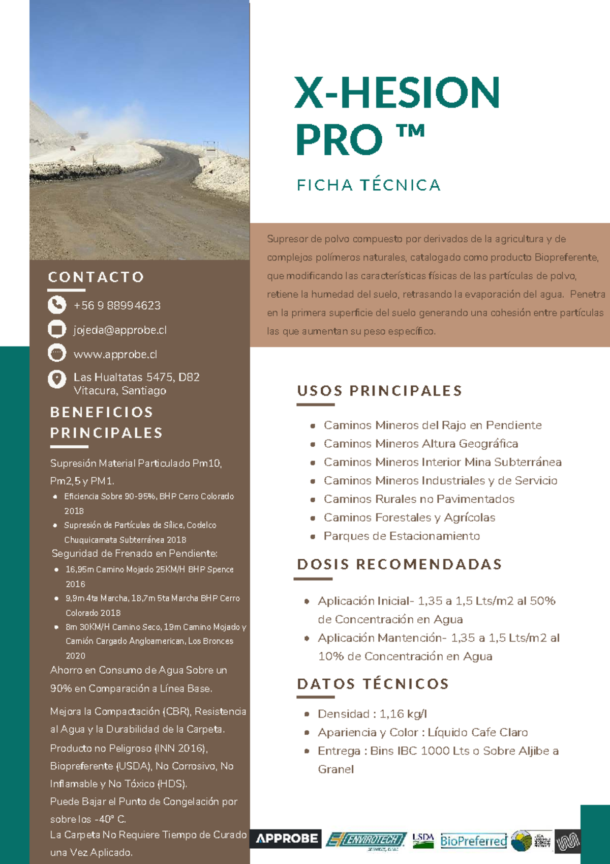 Ficha Técnica PRO FICHA TÉCNICA X-Hesion Pro™️ 2022-03: Supresor de ...