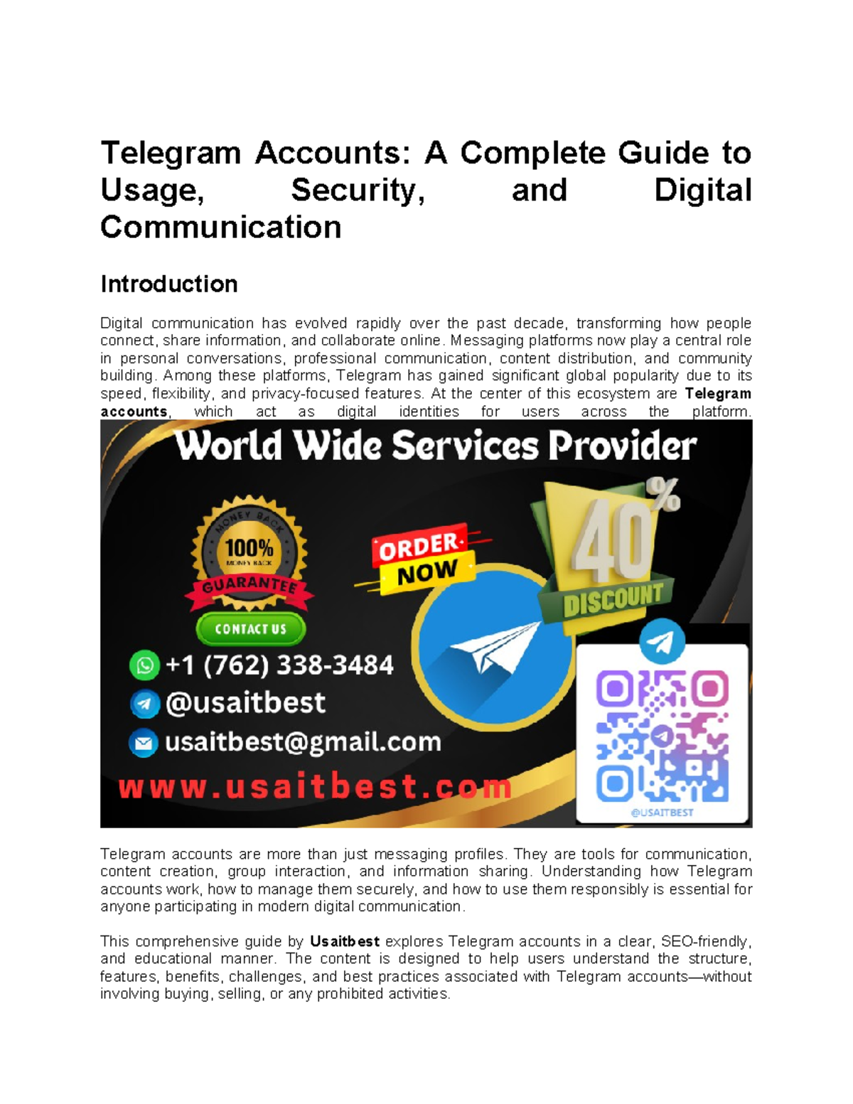 5 Best Sites to Buy Telegram Accounts (PVA & Aged) Guide - Studocu