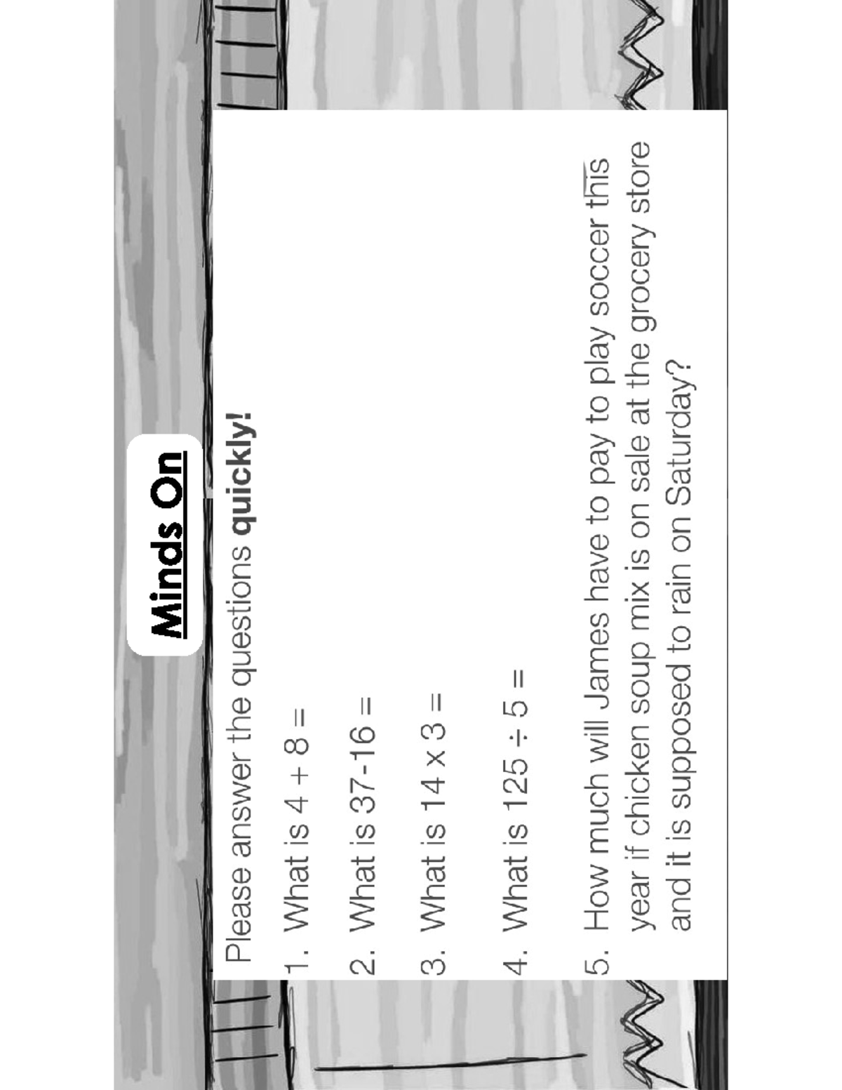 Minds On Math Activity: Feelings & Calculations (Sept 2) - Studocu