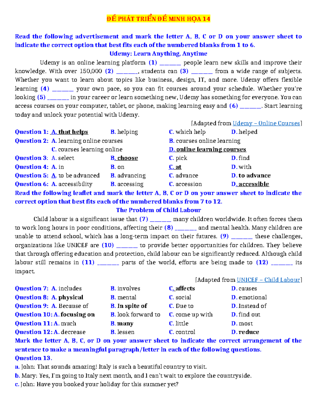 ĐỀ IELTS WRITING TASK 1 P2: Phân Tích và Giải Đáp Câu Hỏi - Studocu