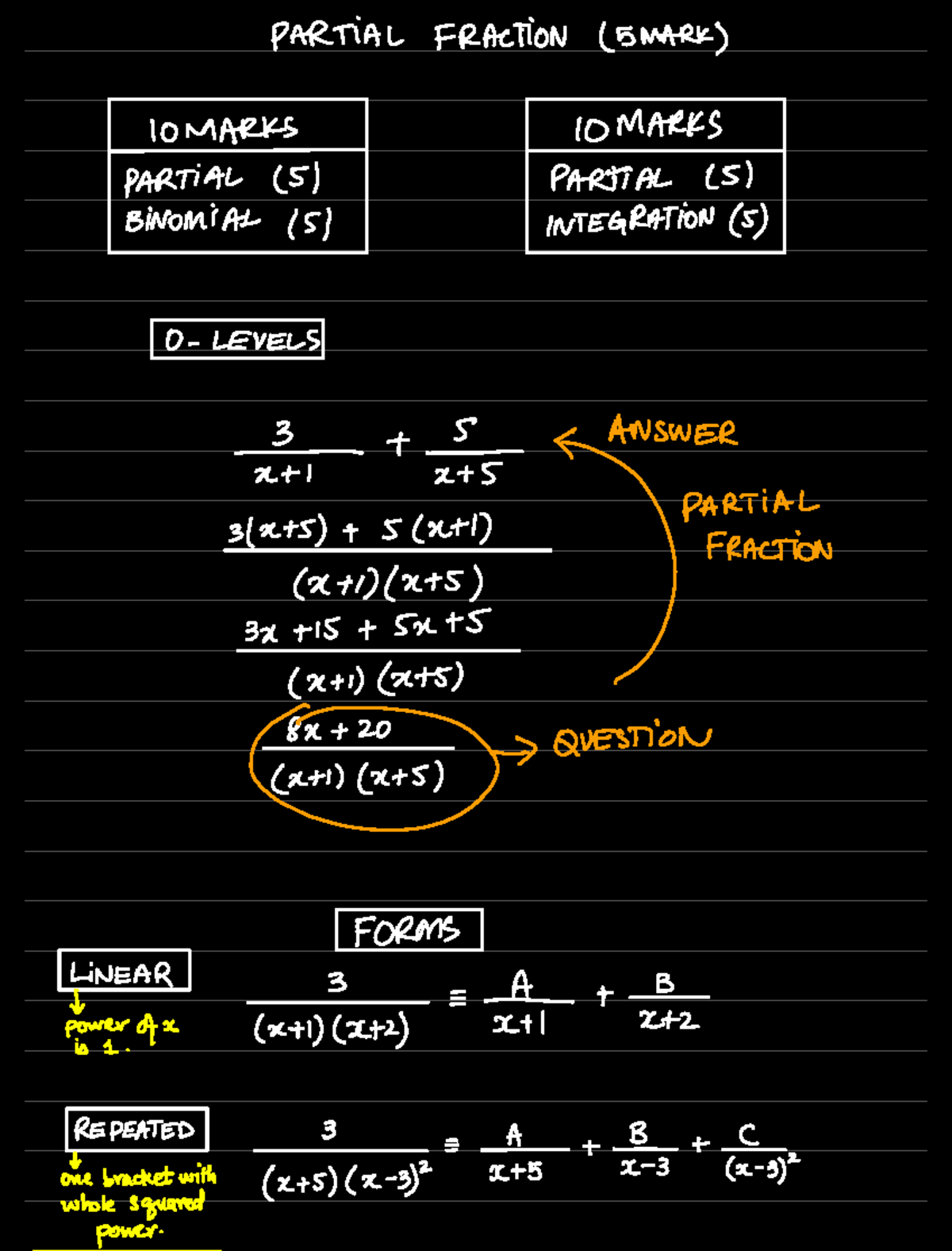 P3 Partial Fractions: Key Concepts and Exam Questions - Studocu