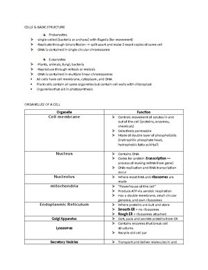 A&P Study Guide: Chapters 1, 4, and 5 Overview - Study Guide one ...