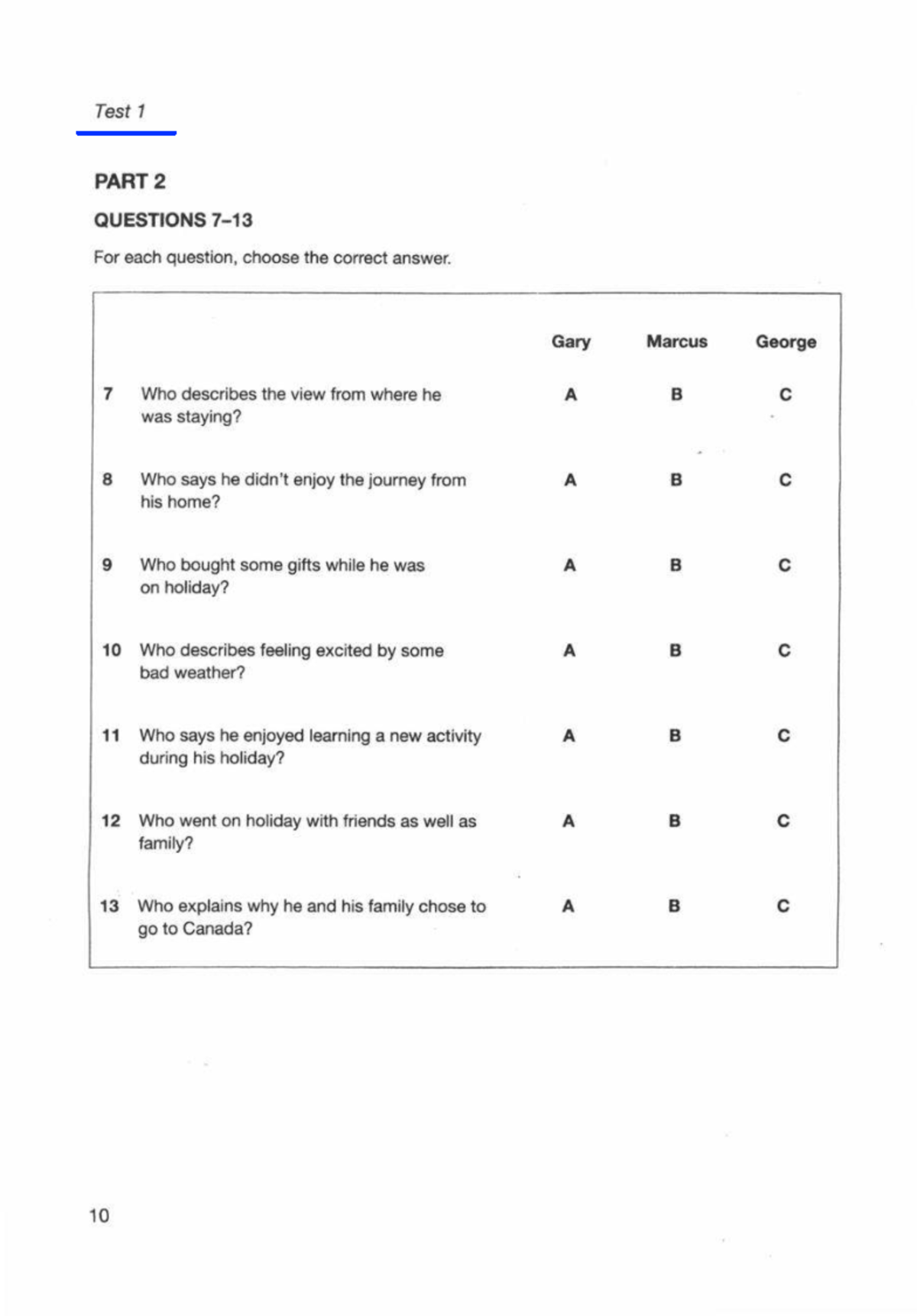 Test 1 & 3 PART 2 Questions: Reading & Writing Insights - Studocu