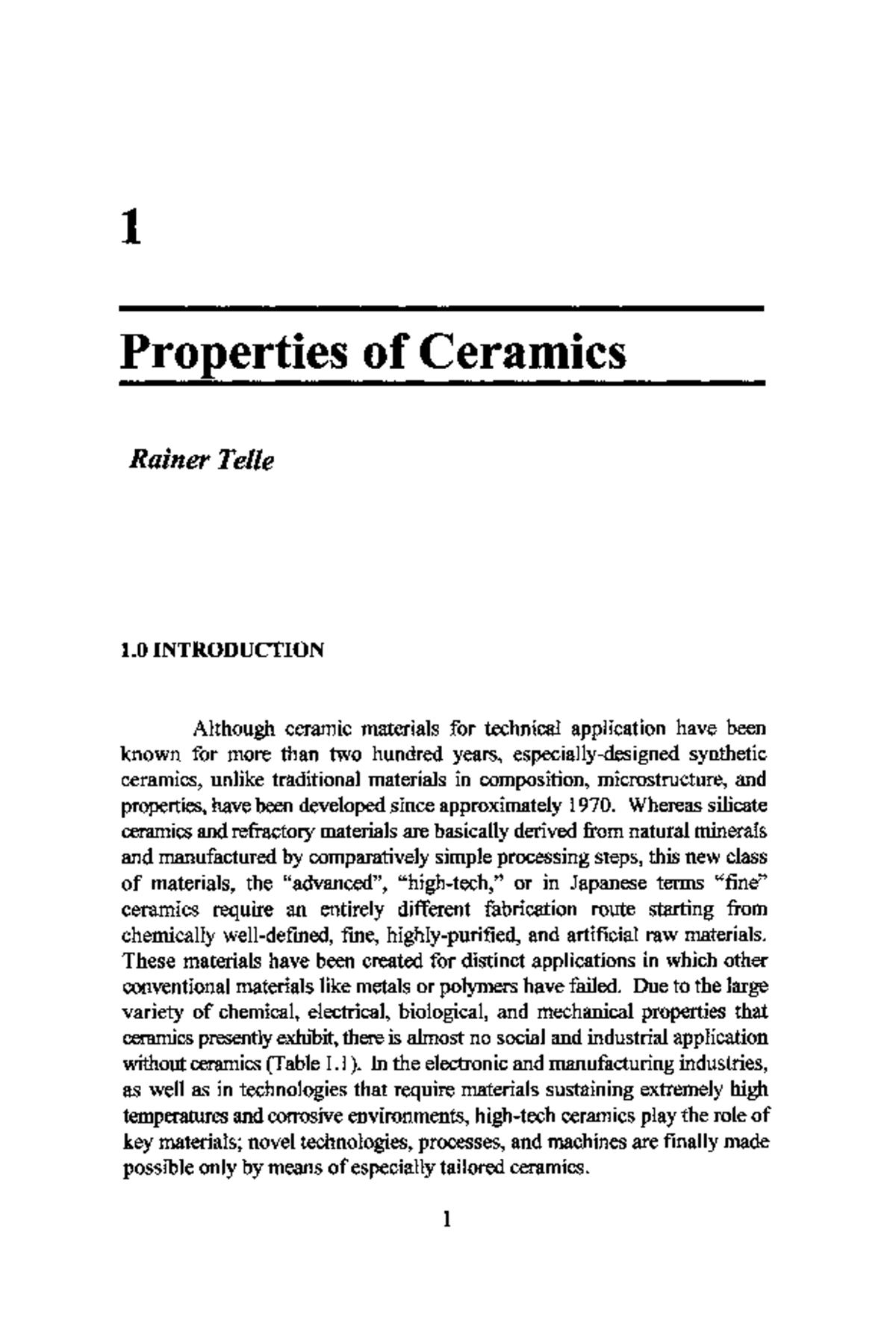 Properties of Ceramics: Key Insights and Applications (Course Code: 3 ...