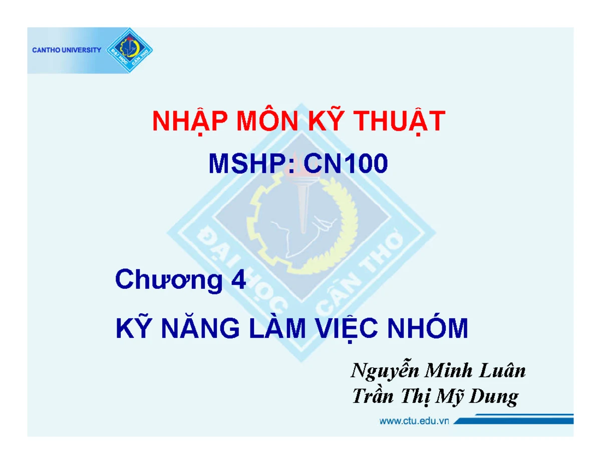 CN100 Kỹ Năng Làm Việc Nhóm - Phân Tích và Giai Đoạn Phát Triển - Studocu