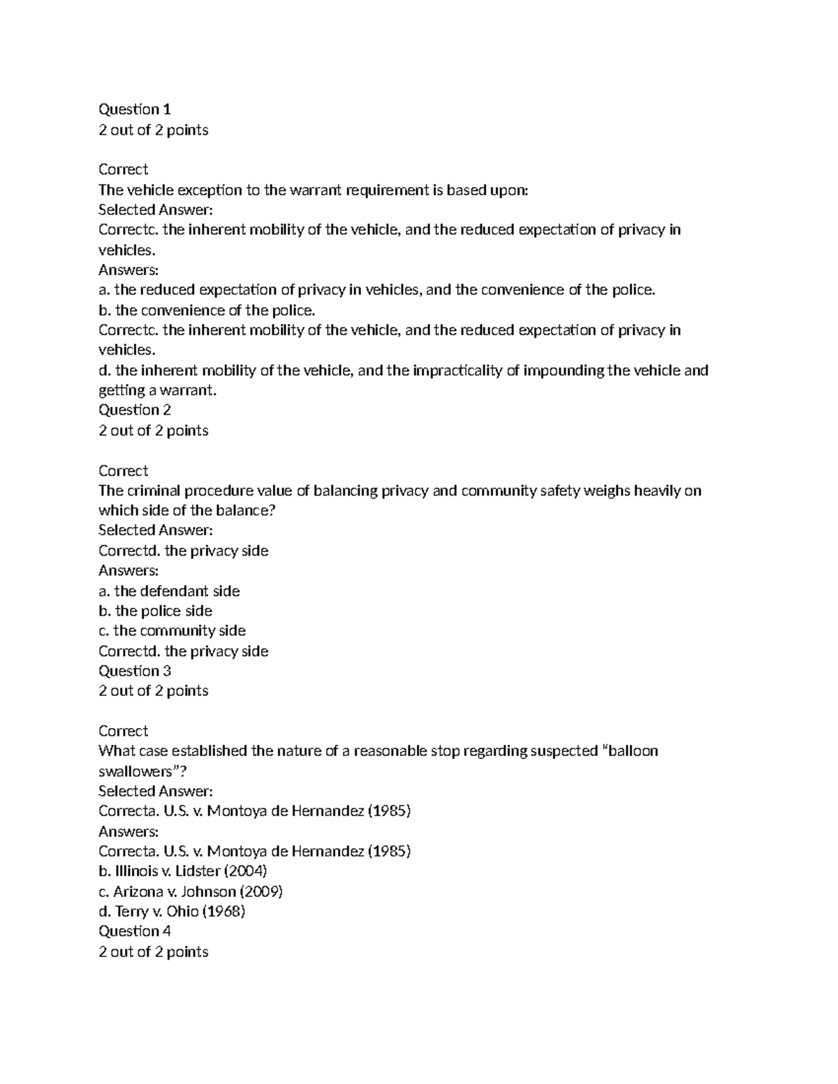 CJUS 410 Exam 2 Study Guide: Chapters 4, 5, 6 Insights - Studocu