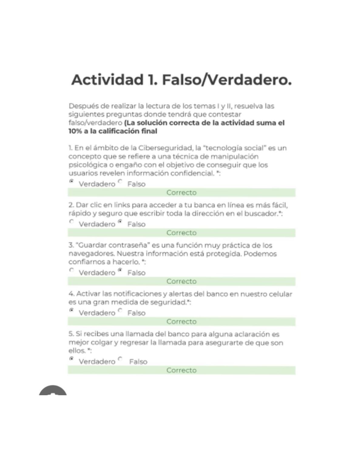 Diplomado Condusef Módulo 3: Actividad 1 sobre Ciberseguridad - Studocu