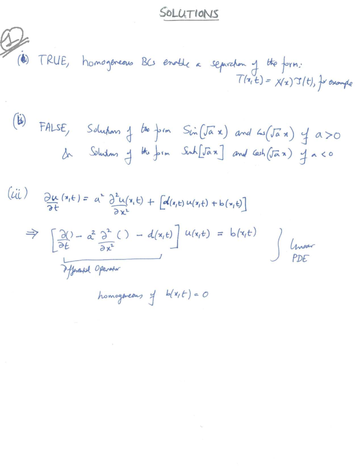 Practice MT Exam 2 Solutions for PDEs and Fourier Series - Studocu