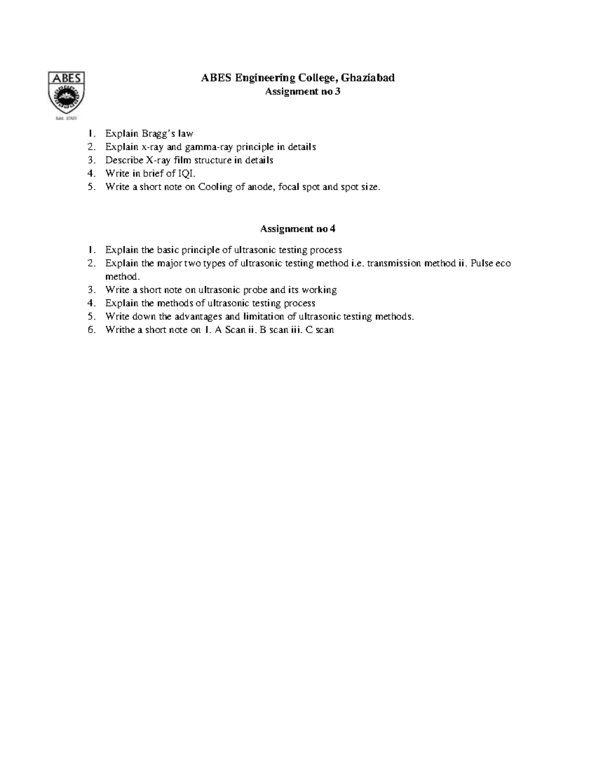 Ultrasonic NDT: A-Scan, B-Scan & C-Scan Methods Explained - Studocu