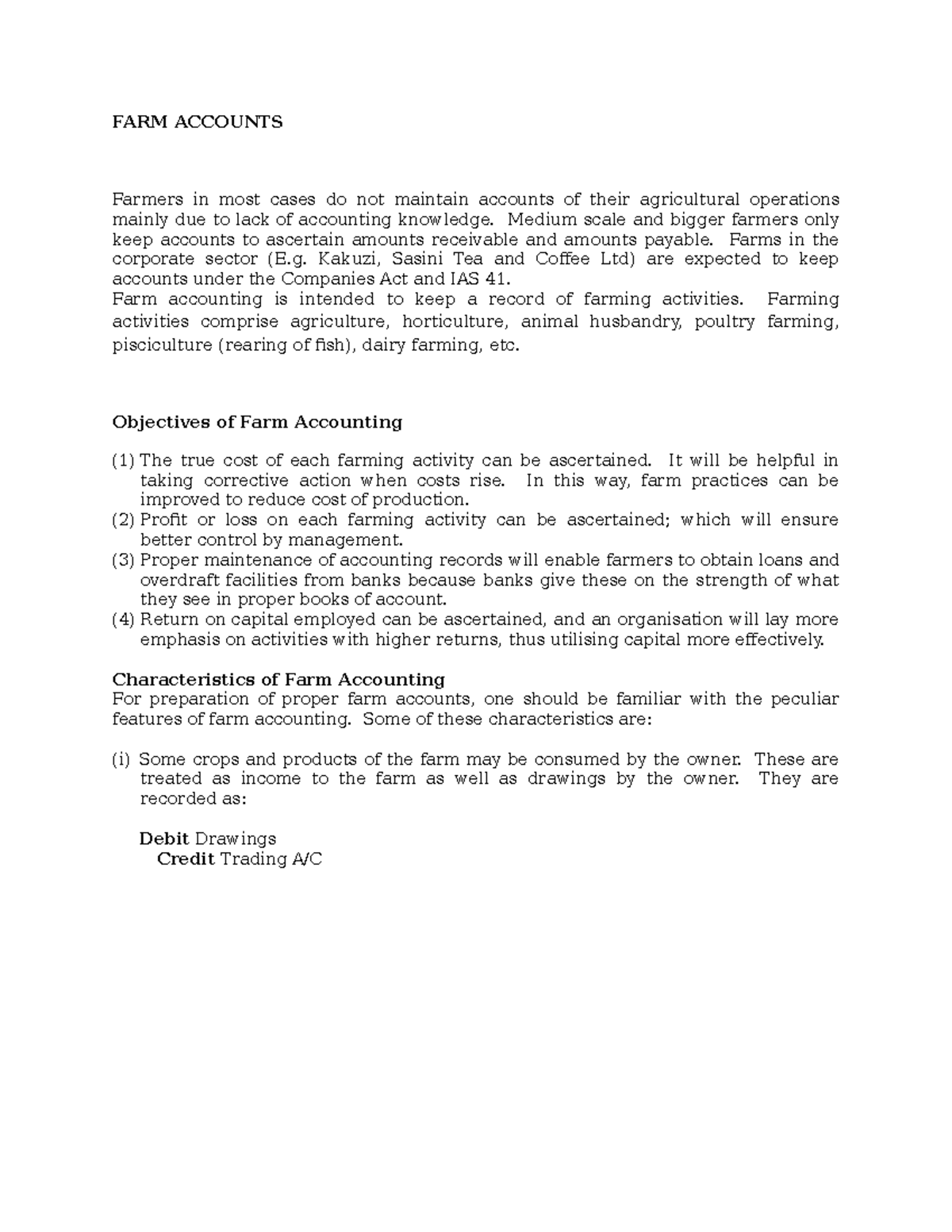 Farm Accounts: Understanding Agricultural Financial Management - Studocu