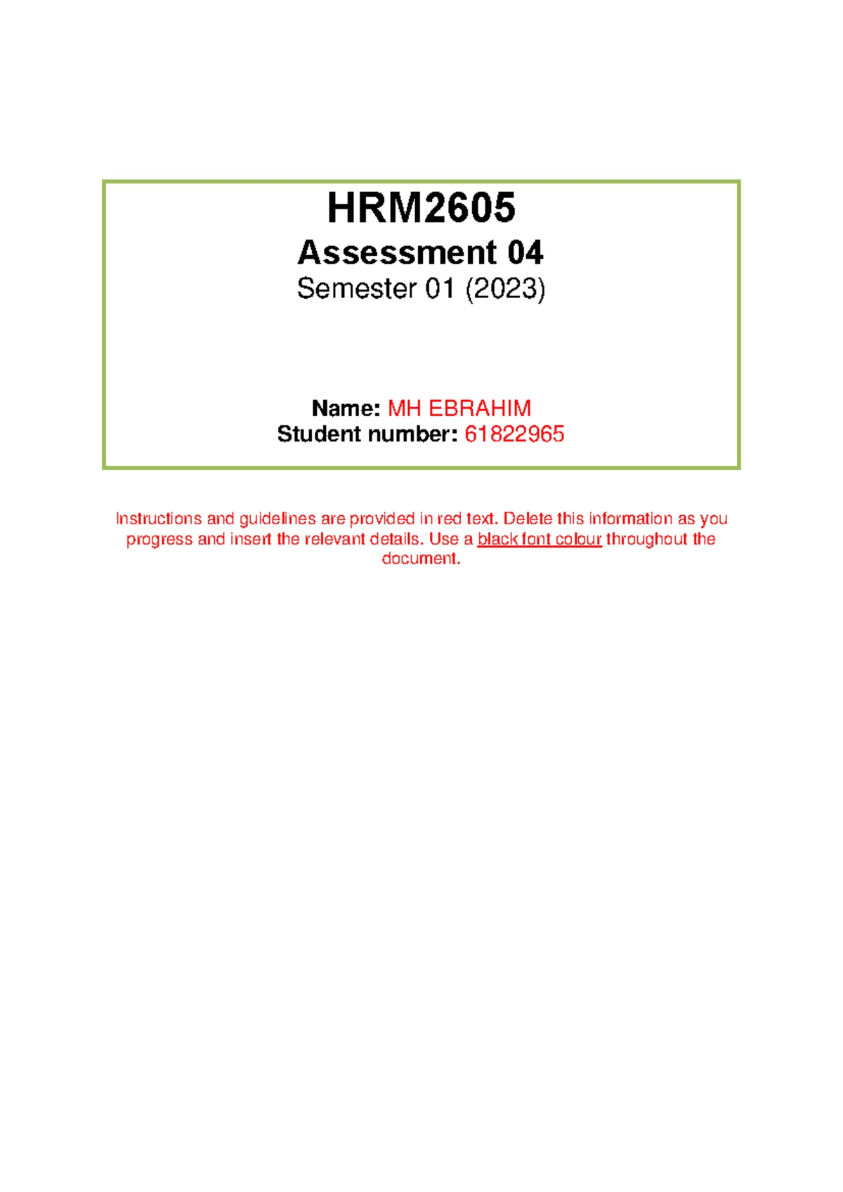 WM-03- Mod 2 - Workplace Logbook Assignment - PRACTICAL MODULE 0 3 ...
