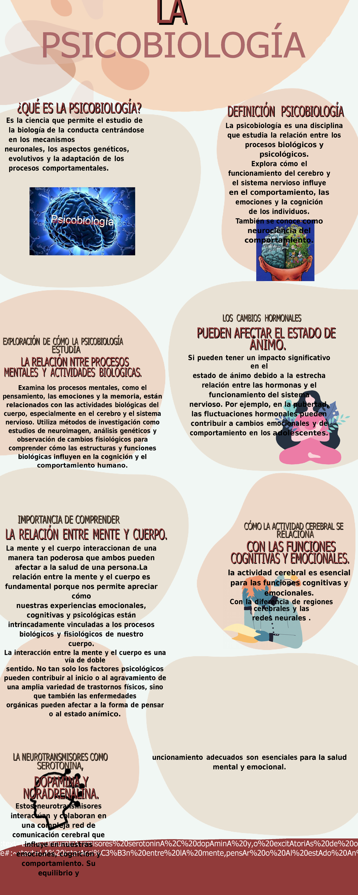Infografía de Psicobiología - - Studocu