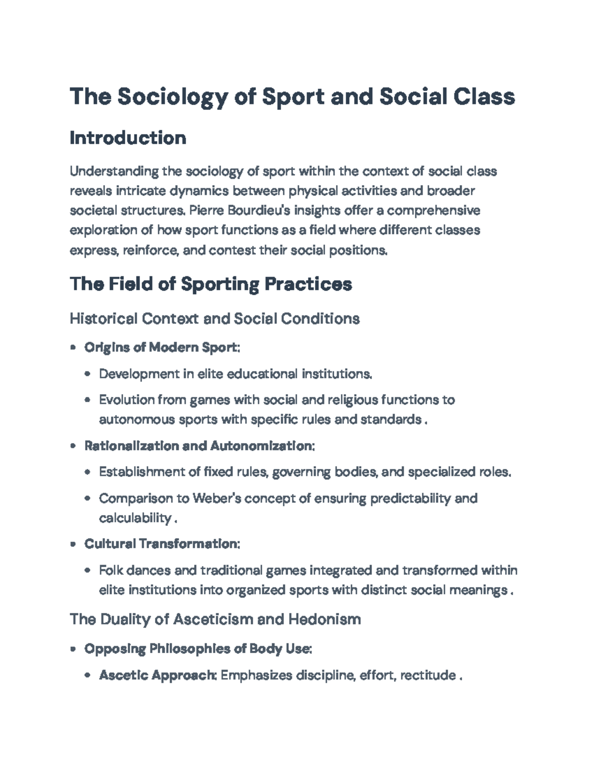 The Sociology of Sport and Social Class: Insights and Analysis - The ...