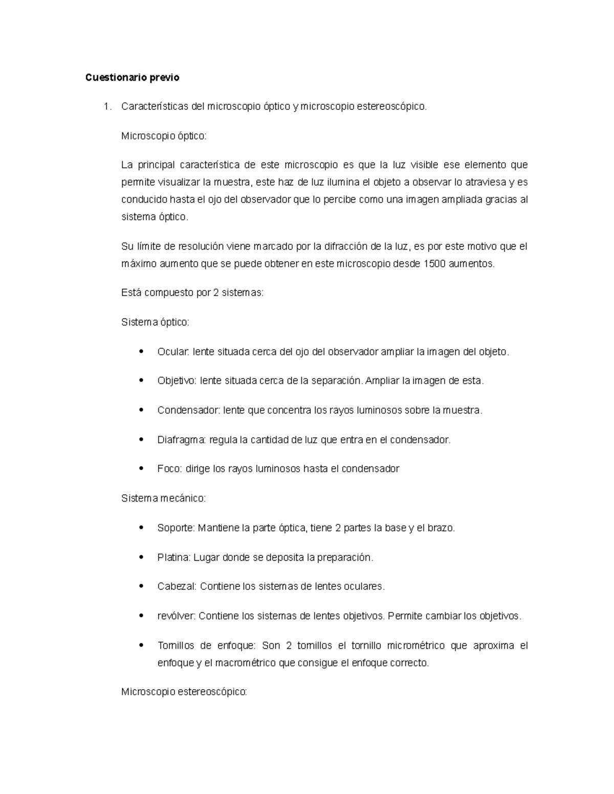 Bitácora Práctica 2 Microscopia - Biología Celular - UNAM - Studocu